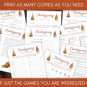 23 Thanksgiving Games, Friendsgiving, Family Reunion, Find the Guest ...