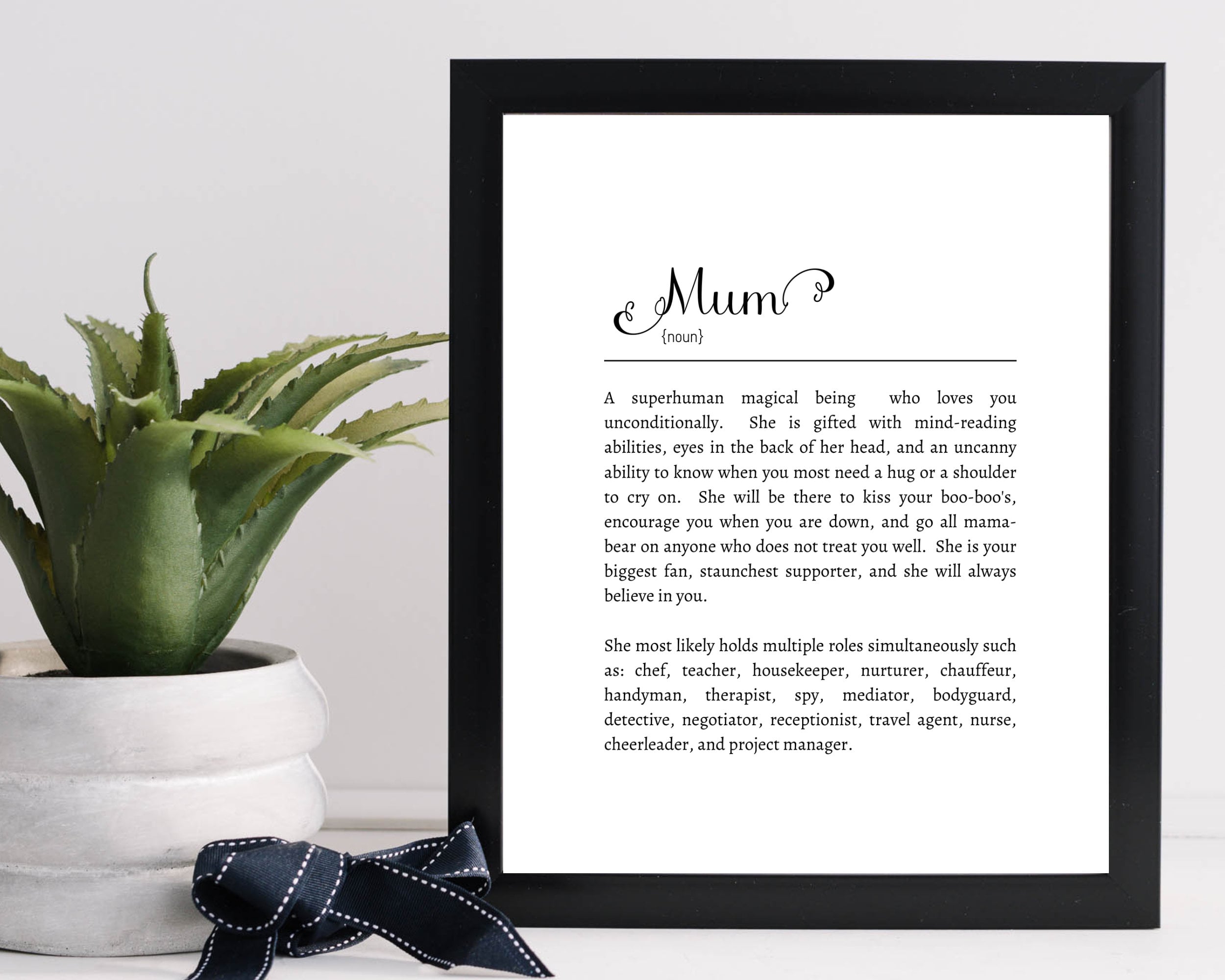 Mum Definition Print, Gift for Mum, First Time Mom Gift, Mom Gift From ...