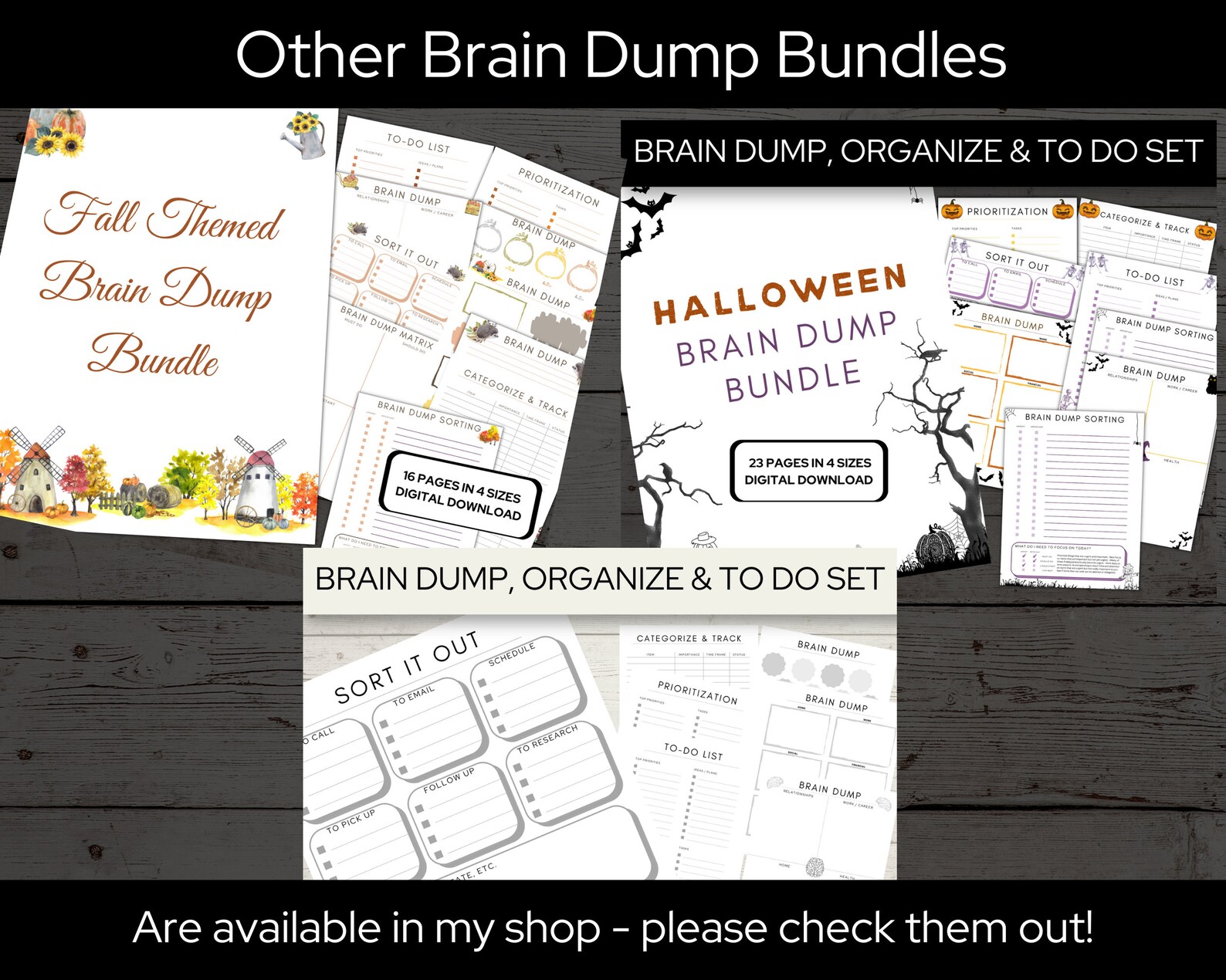 ADHD Brain Dump Printable, To-do List Template, Productivity Planner ...