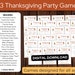 23 Thanksgiving Games, Friendsgiving, Family Reunion, Find the Guest ...