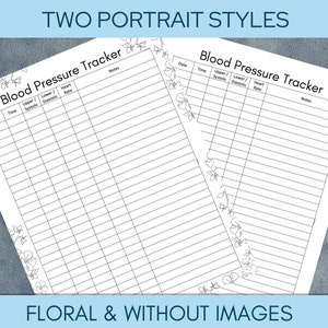 Blood Pressure Log, Blood Pressure Colorable Printable, Blood Pressure ...