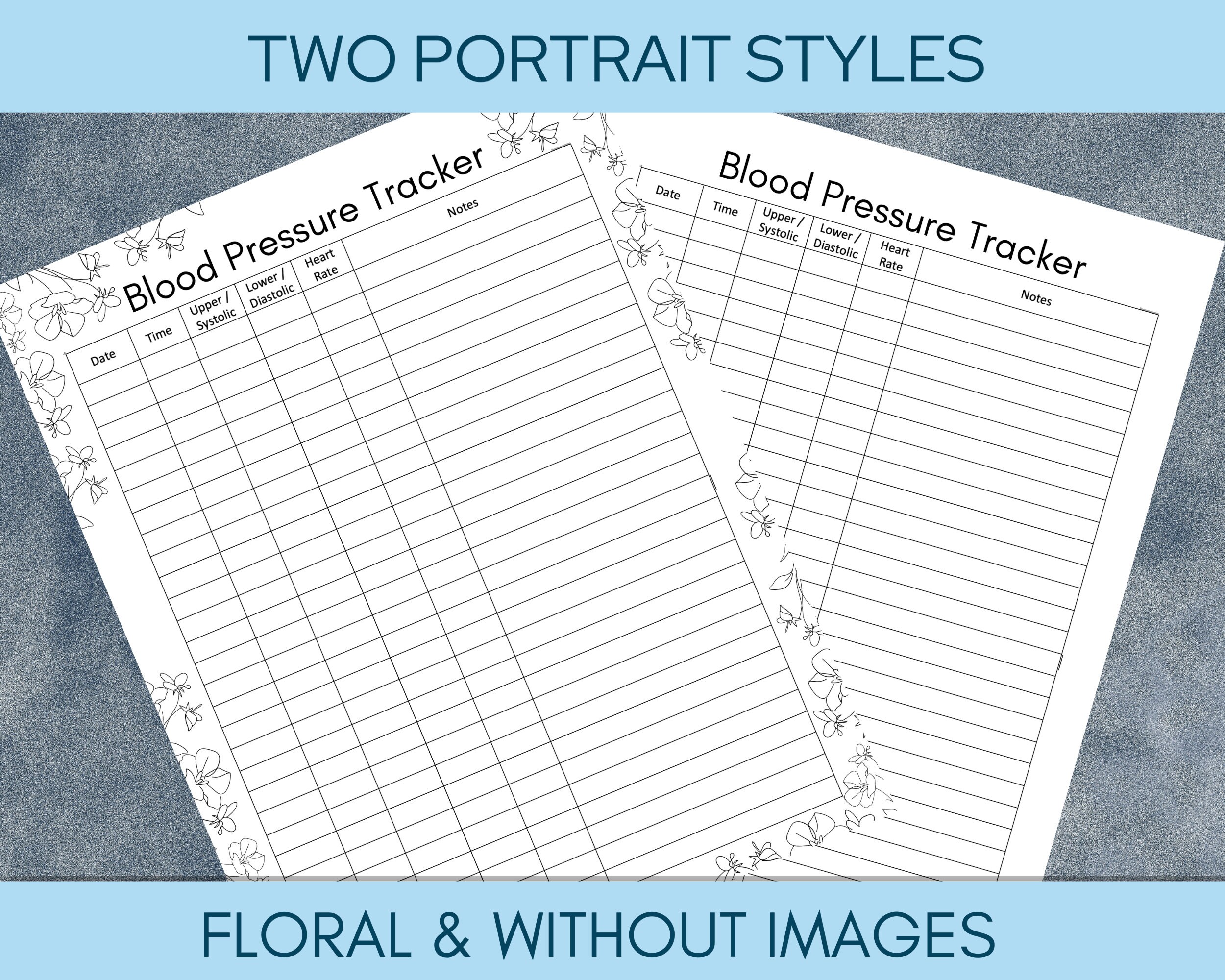 Blood Pressure Log, Blood Pressure Colorable Printable, Blood Pressure ...