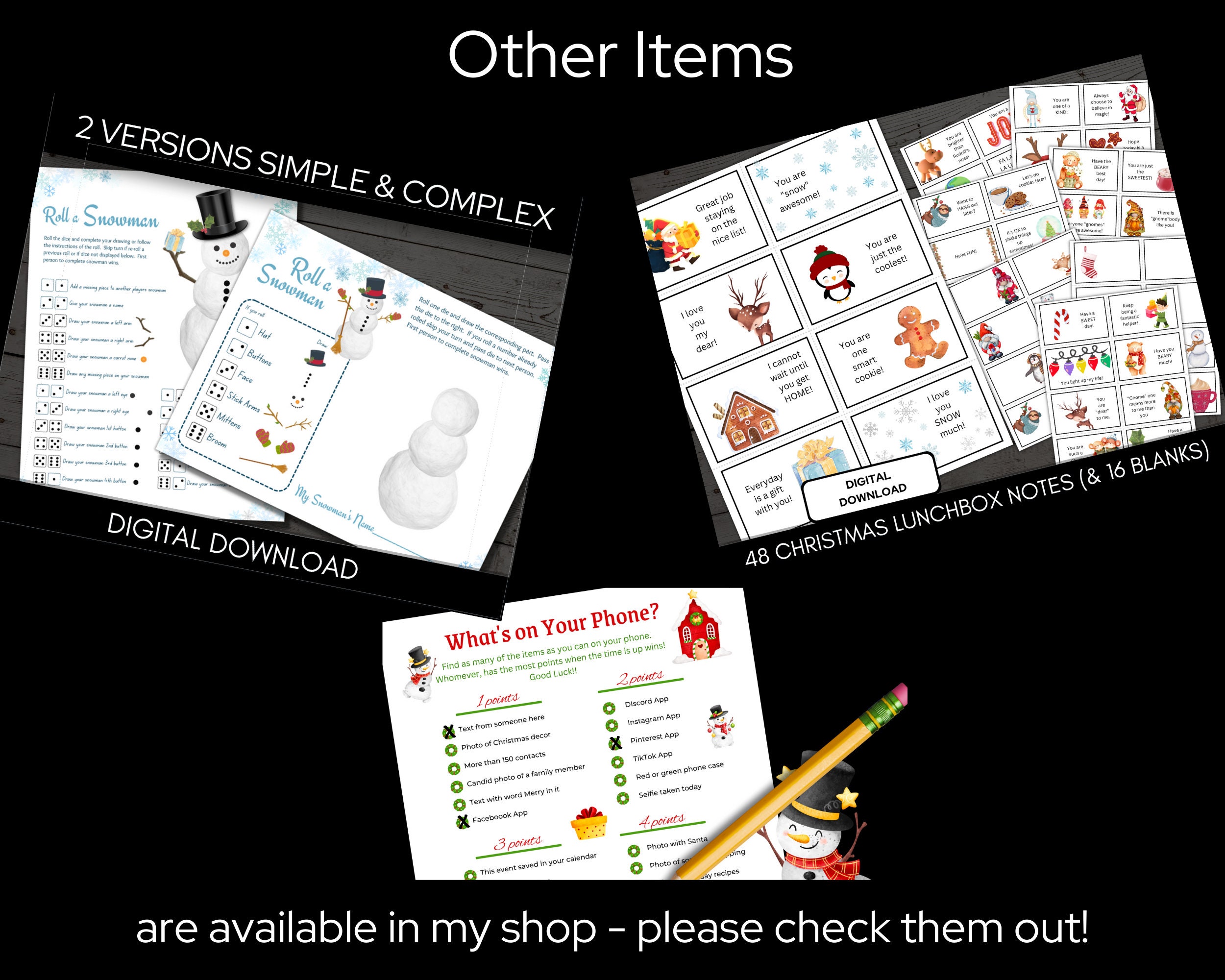 Printable Christmas Gift Certificate / Redeemable Voucher - Etsy