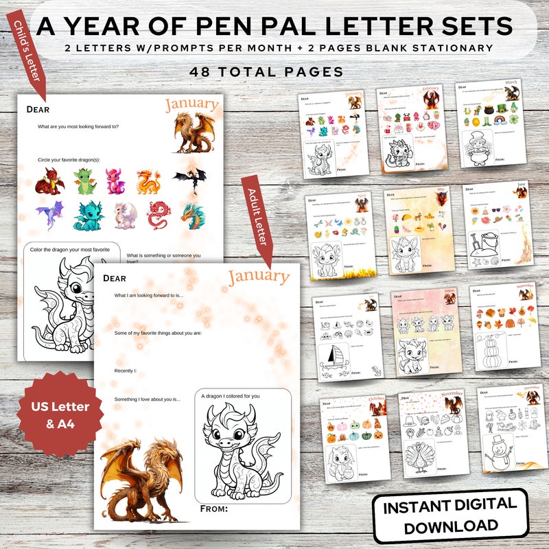 Pen Pal Kit - Etsy