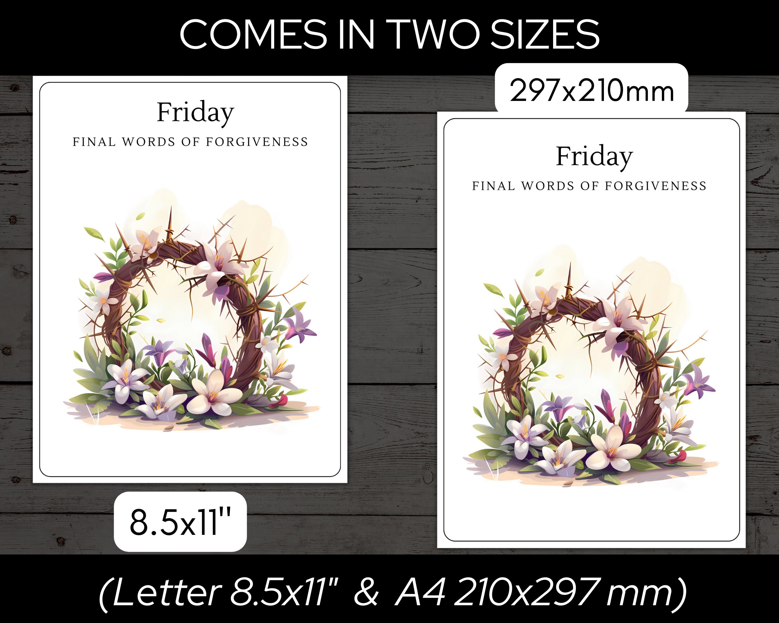 LDS Easter Advent Cards, Holy Week Printable, Latter Day Saints Easter ...