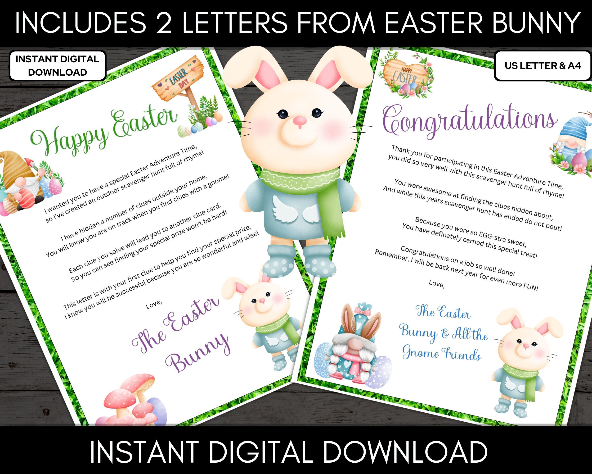 Outdoor Easter Scavenger Hunt, Easter Gnomes, Treasure Hunt, Easter Egg ...