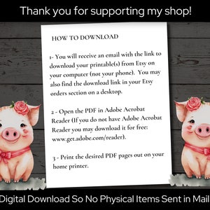 Funny Cute Pig Valentine Cards - Letter & A4 - Etsy