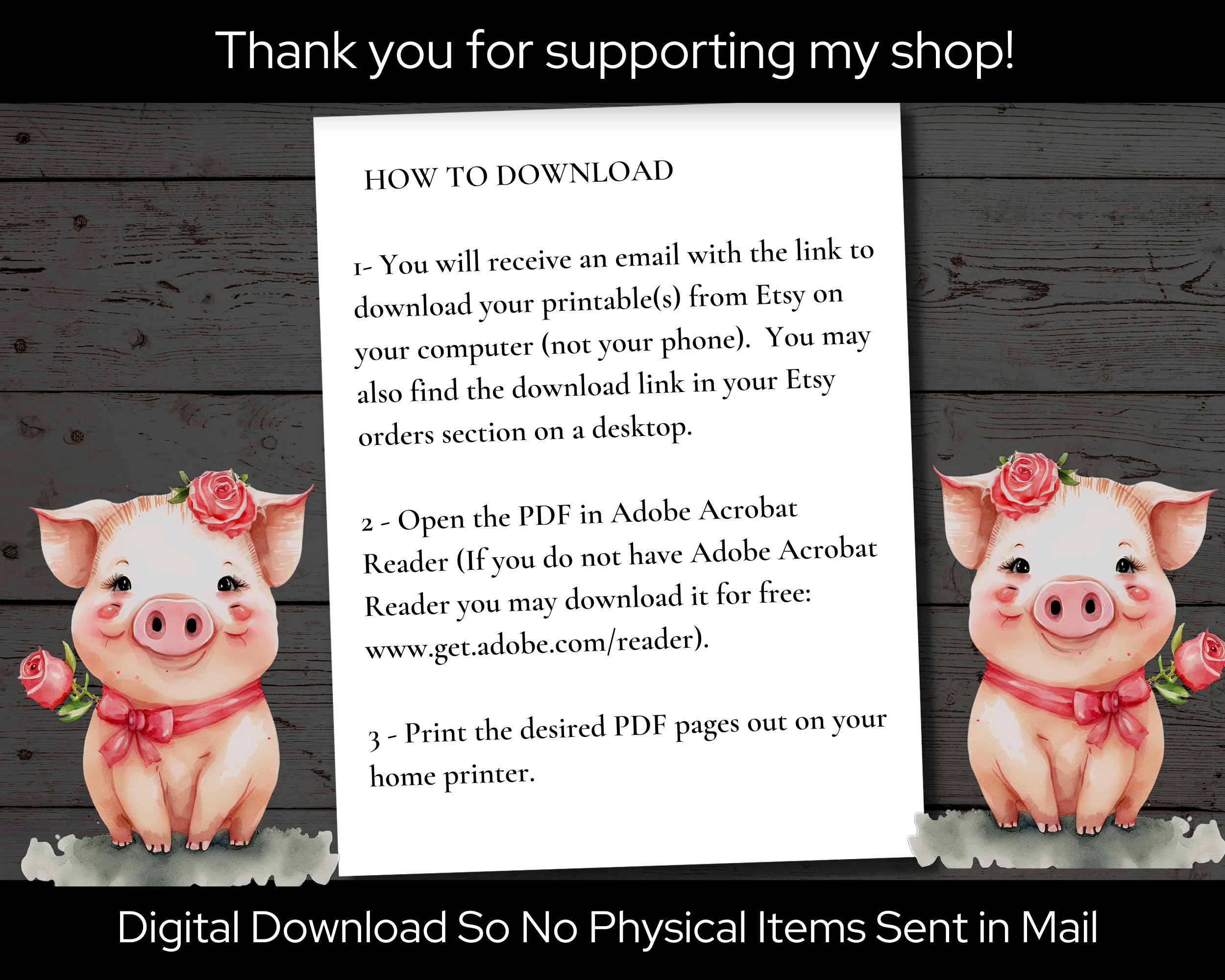 Funny Cute Pig Valentine Cards - Letter & A4 - Etsy