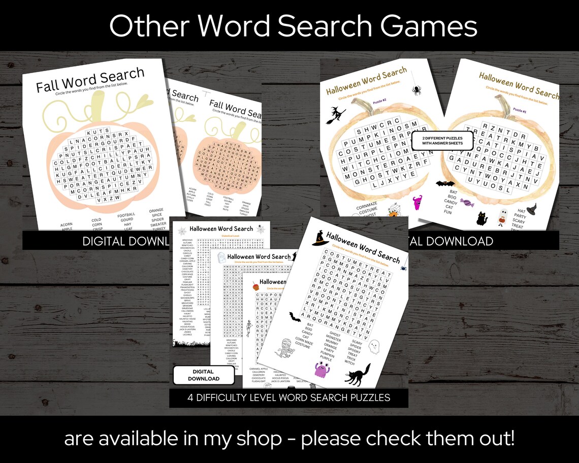 Thanksgiving Word Search Printable Games, Friendsgiving Games ...