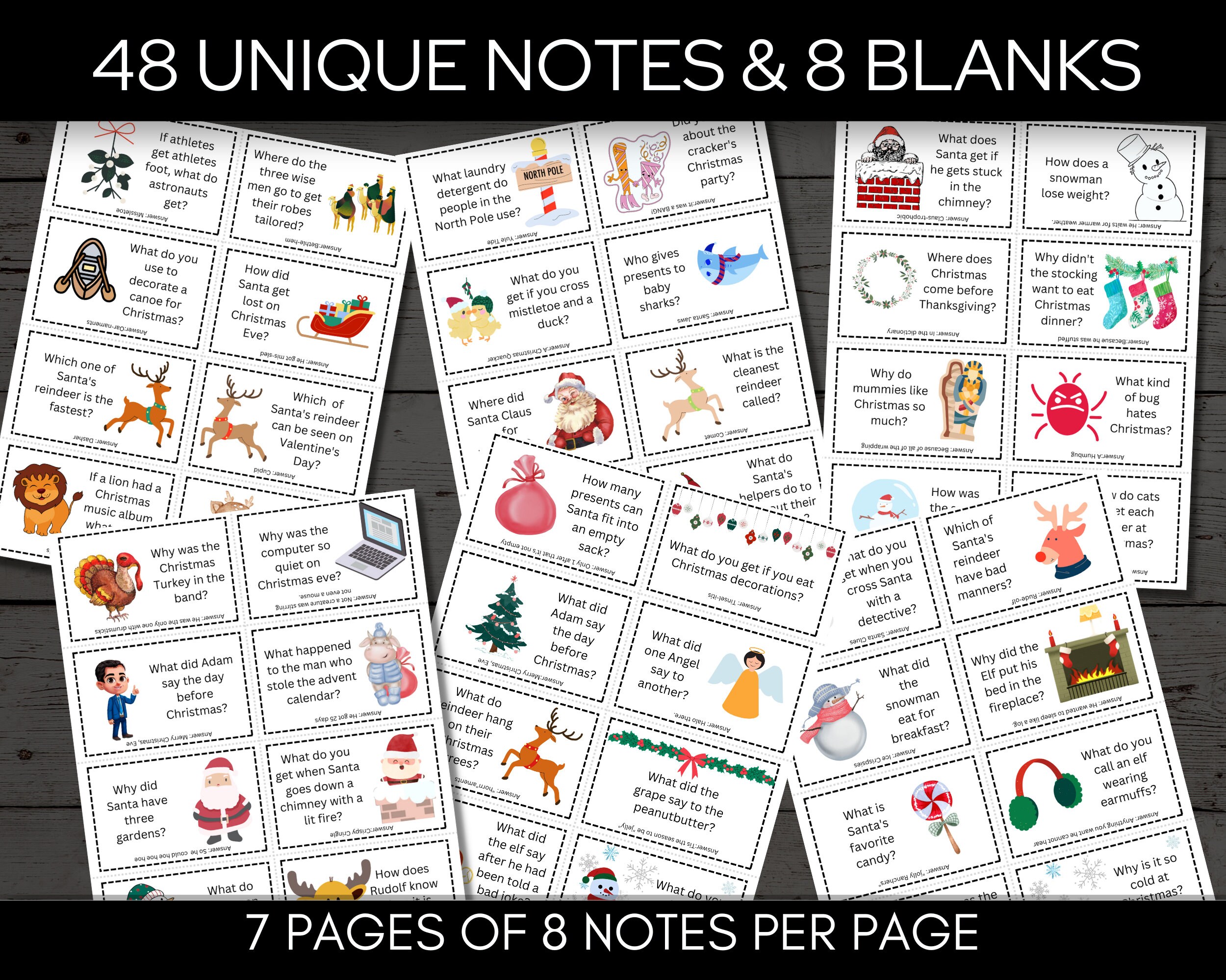 Christmas Lunch Box Jokes & Riddles, Holiday Lunchbox Jokes, Fall Lunch ...