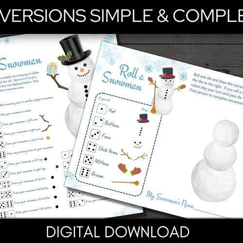 Roll a Christmas Tree Game Printable Dice Game Roll a - Etsy