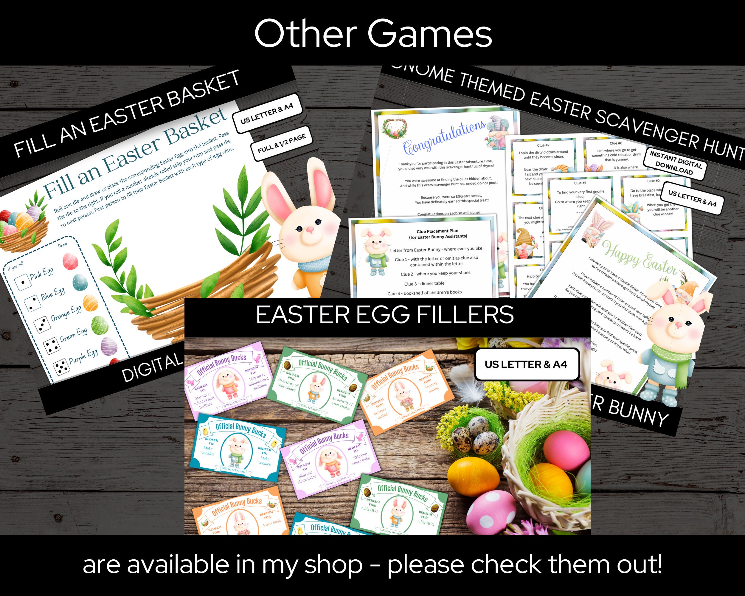 Outdoor Easter Scavenger Hunt, Easter Gnomes, Treasure Hunt, Easter Egg ...