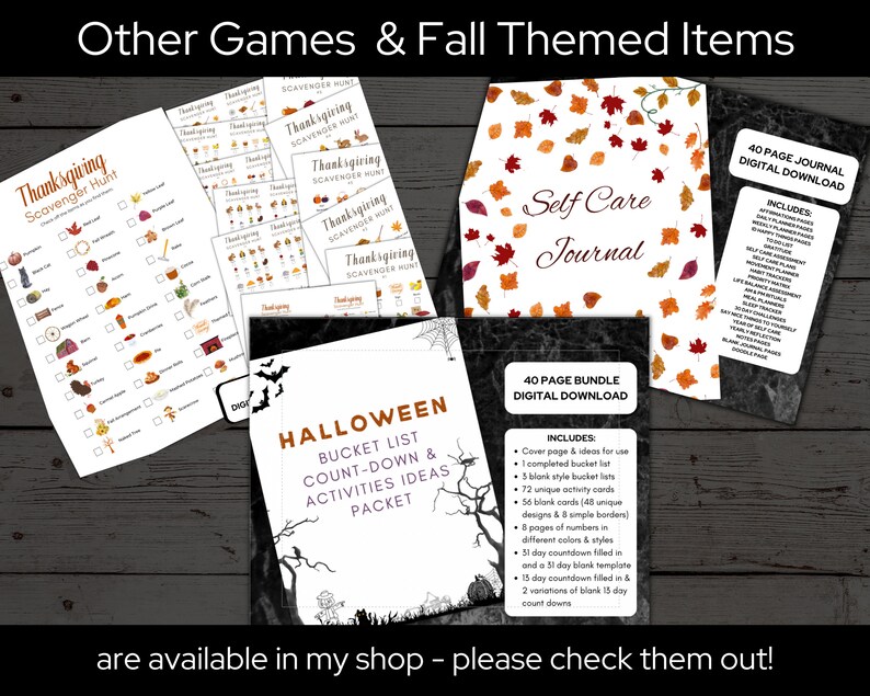 Halloween Word Search Game Bundle, Diabolically Hard Halloween ...