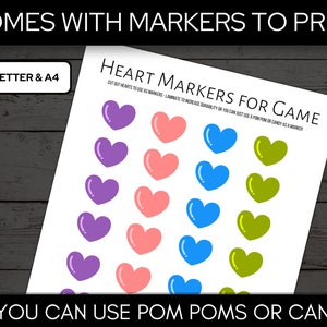 Valentine Party Game - Roll a Box of Hearts Dice Game | Valentine's Day ...