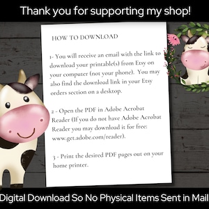 Funny Cute Cow Valentine Cards for Class Exchange Letter & A4 Format - Etsy