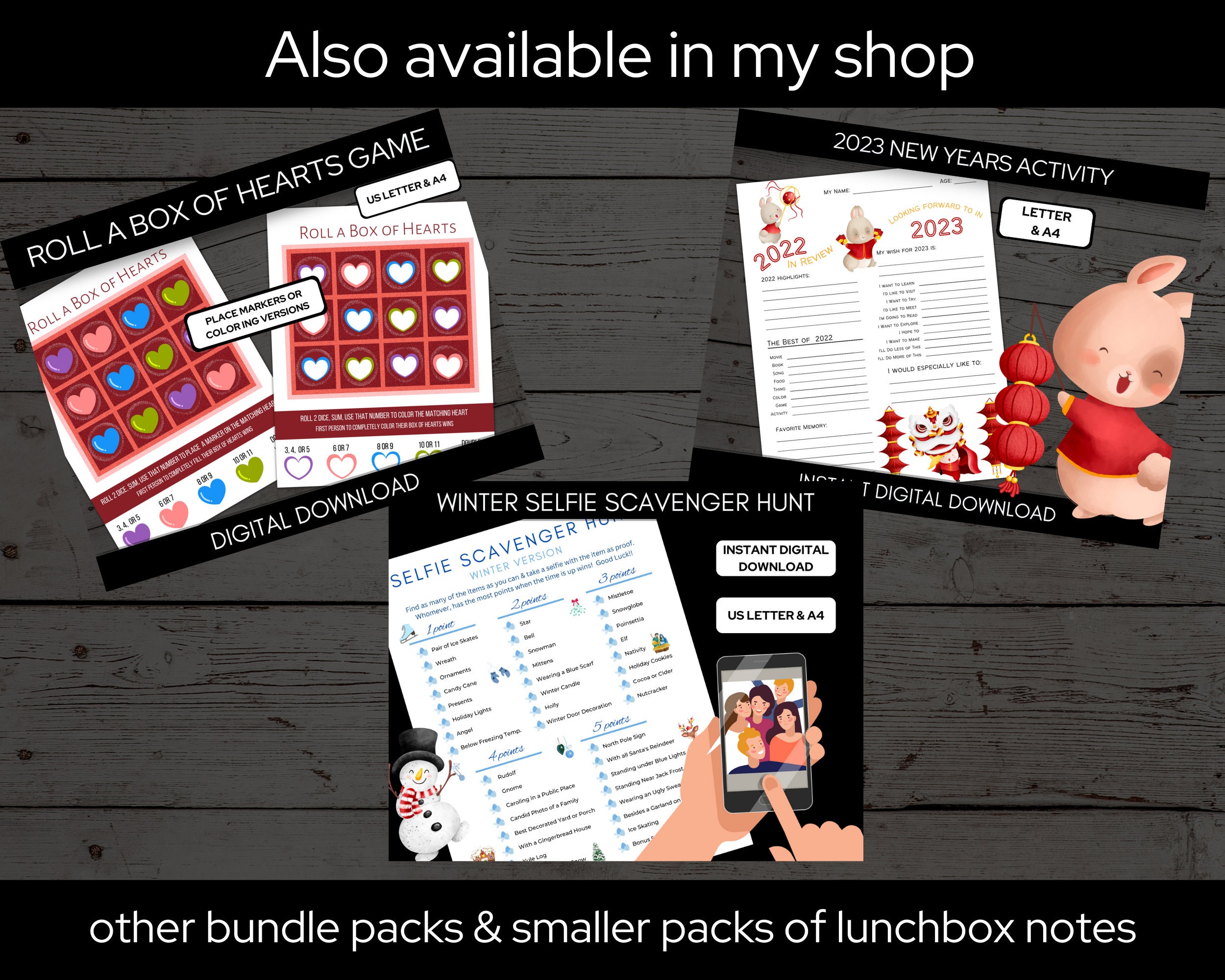 New Years Lunch Box Notes, Printable Lunchbox Notes to Encourage Growth ...