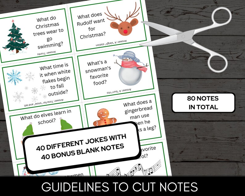 Christmas Lunch Box Jokes, Holiday Lunchbox Jokes, Fall Lunch Box Notes ...