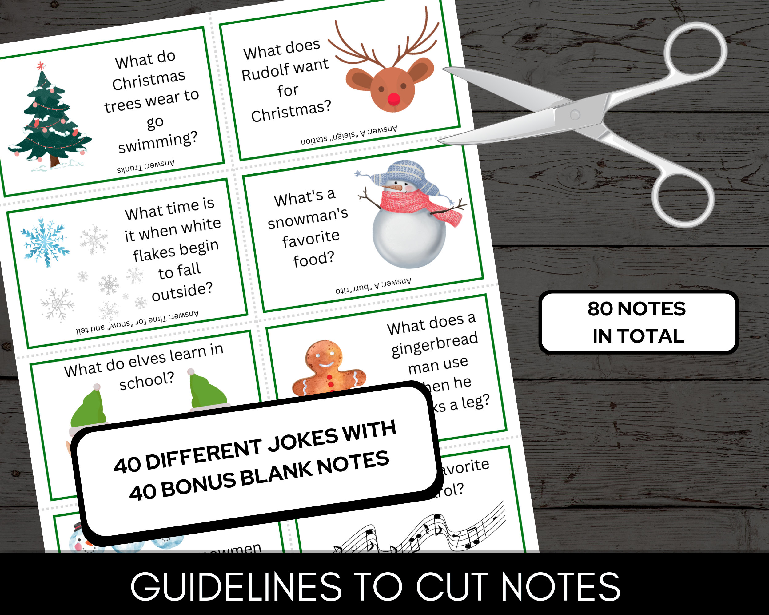 Christmas Lunch Box Jokes, Holiday Lunchbox Jokes, Fall Lunch Box Notes ...