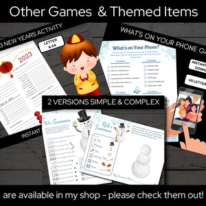 New Years Photo Scavenger Hunt, New Year's Eve Party Game, Scavenger ...