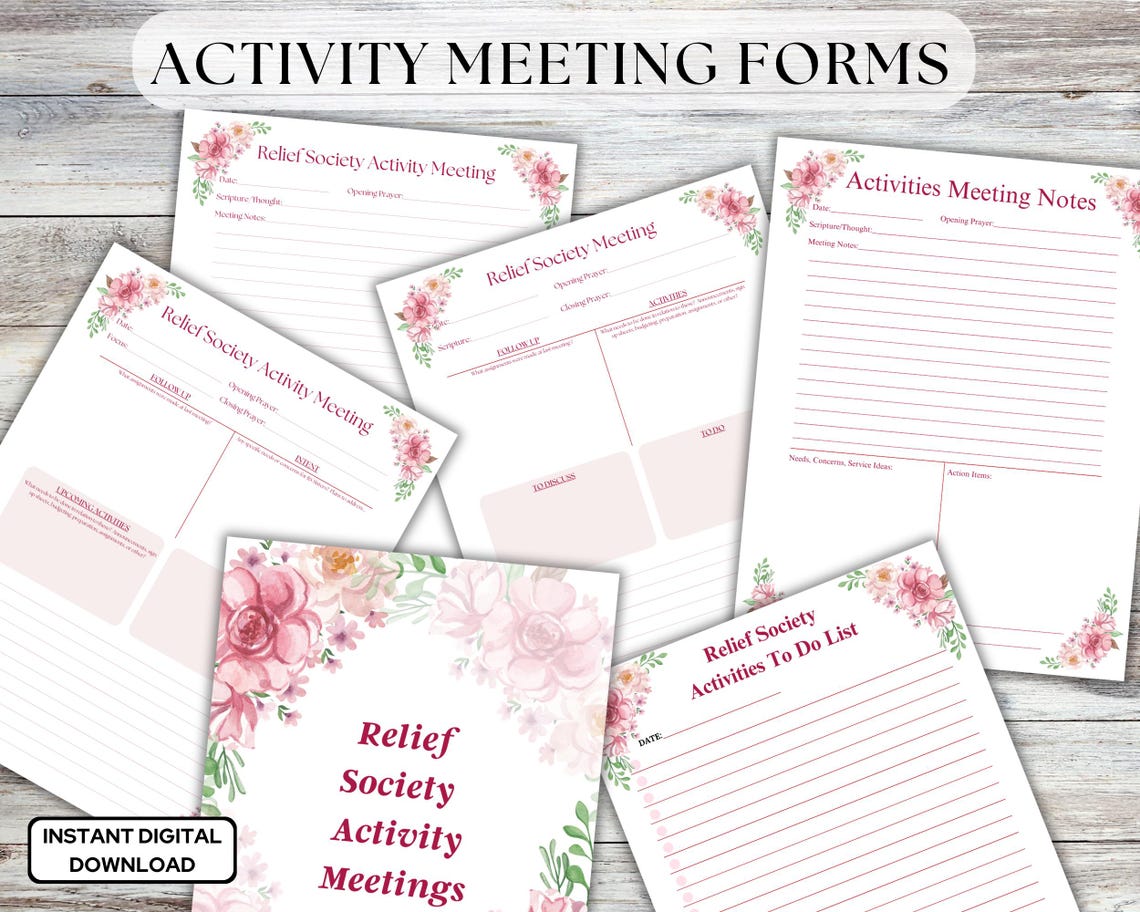 2026 LDS Relief Society Activity Coordinator Planner With Calendars ...