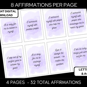32 Manifestation Affirmation Cards for Vision Board or Journal, DIY ...