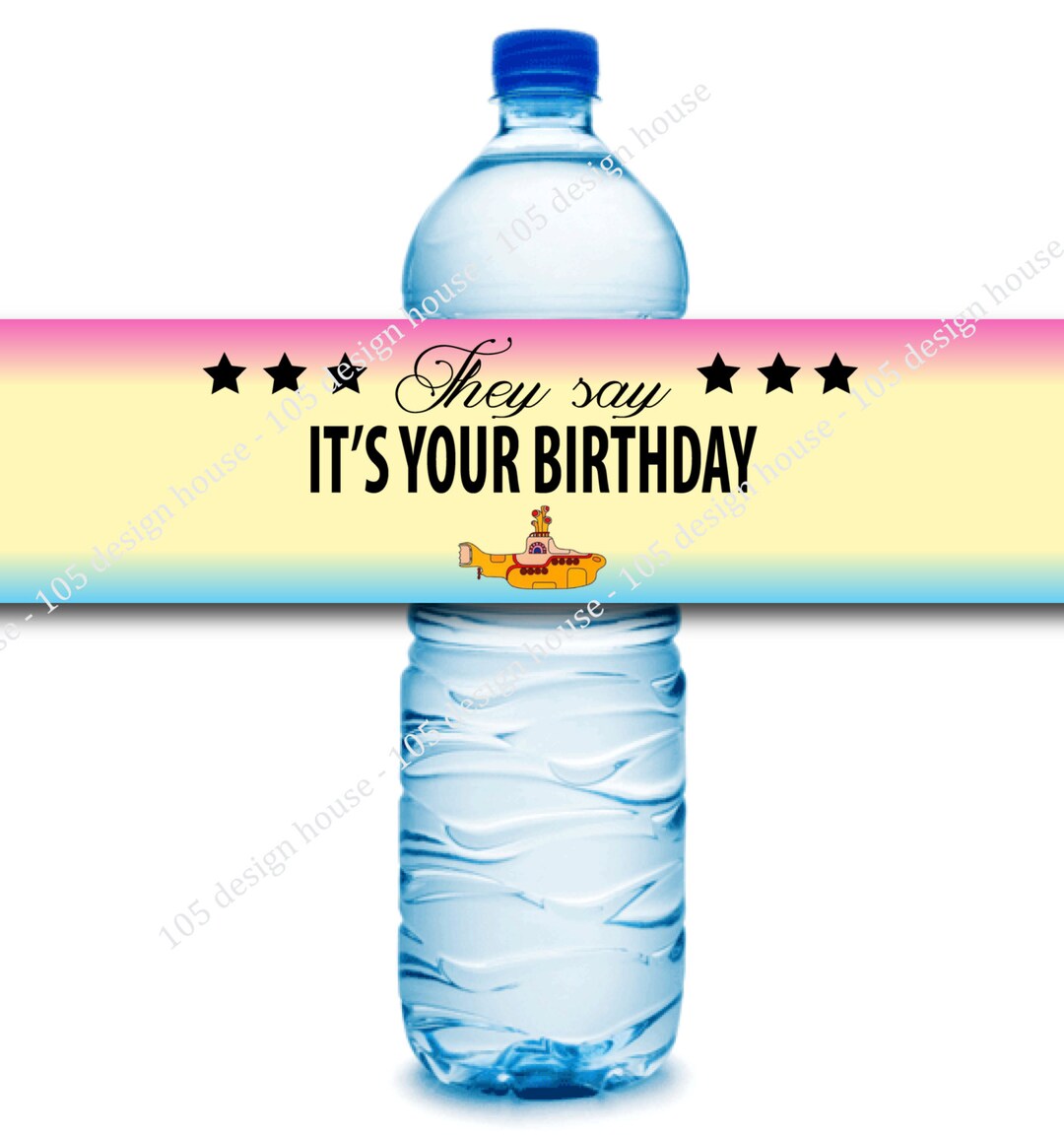 INSTANT DOWNLOAD the Beatles Water Bottle Label Printable - the Beatles ...