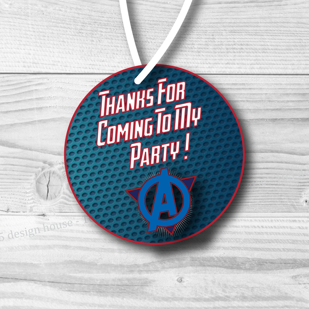 INSTANT DOWNLOAD Avengers Favor Tags - Avengers Birthday 2.5" Favor ...