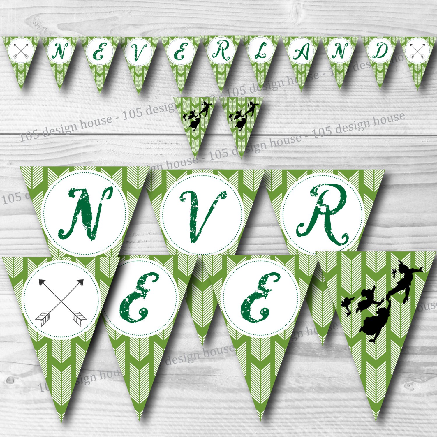Neverland Banner INSTANT DOWNLOAD- Printable Peter Pan Inspired ...