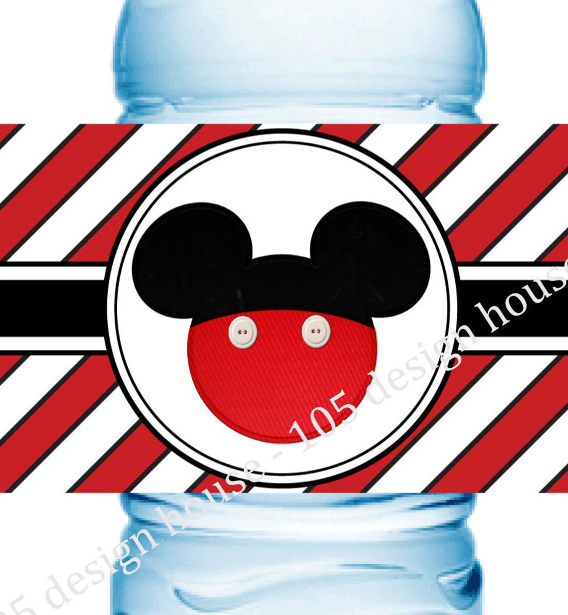 Mickey Mouse Water Bottle Label Printable INSTANT DOWNLOAD - Mickey ...