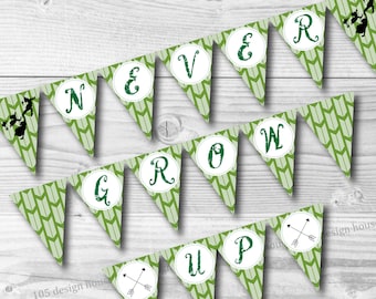 Neverland Banner INSTANT DOWNLOAD Printable Peter Pan | Etsy