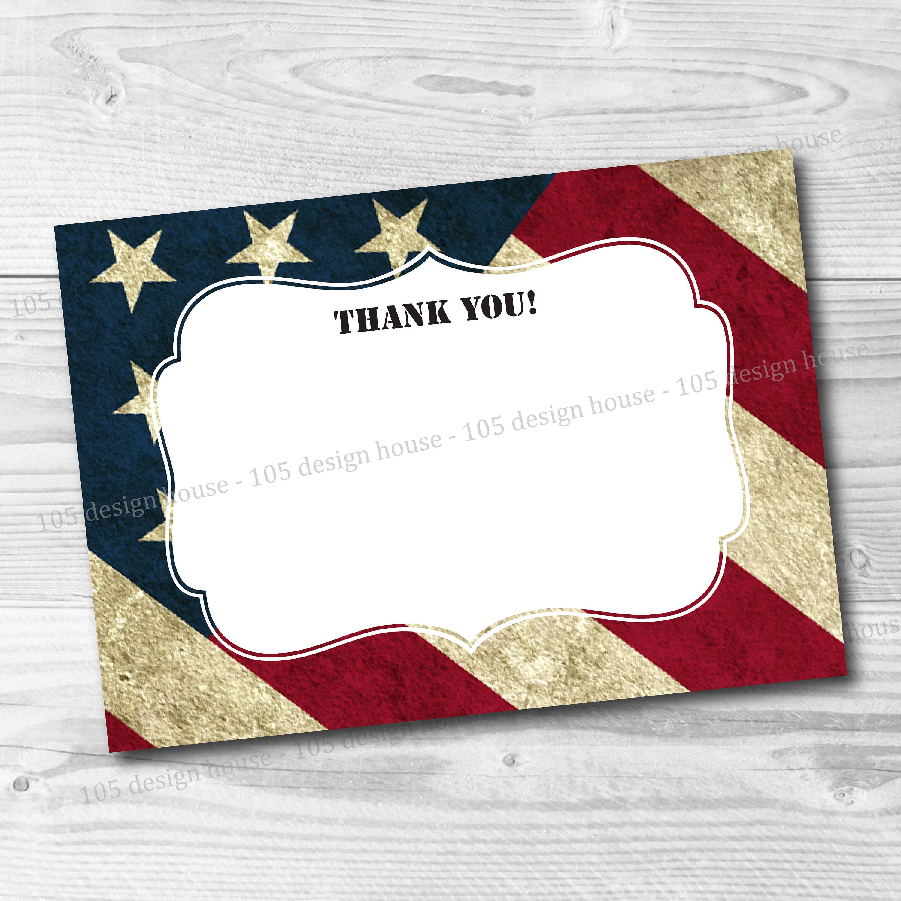 Military Thank You Card Printable INSTANT DOWNLOAD Military | Etsy