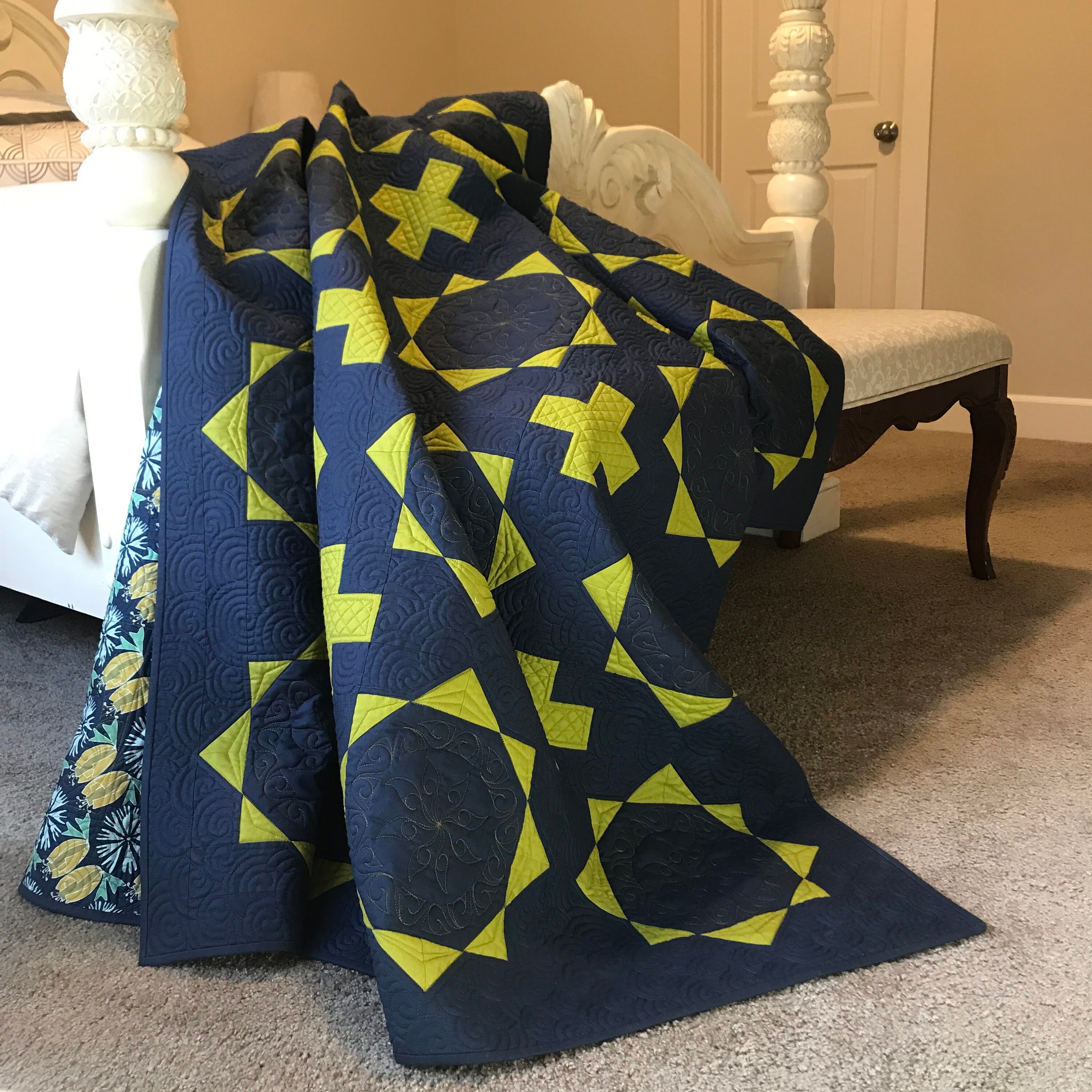 Ferris Wheel PDF PATTERN / Classic 2-color Quilt Pattern / Modern ...