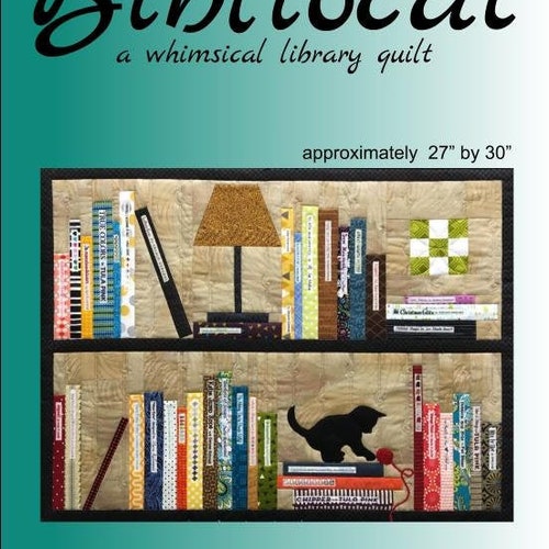 Bibliocat PRINTABLE PDF PATTERN A Whimsical Library Quilt - Etsy