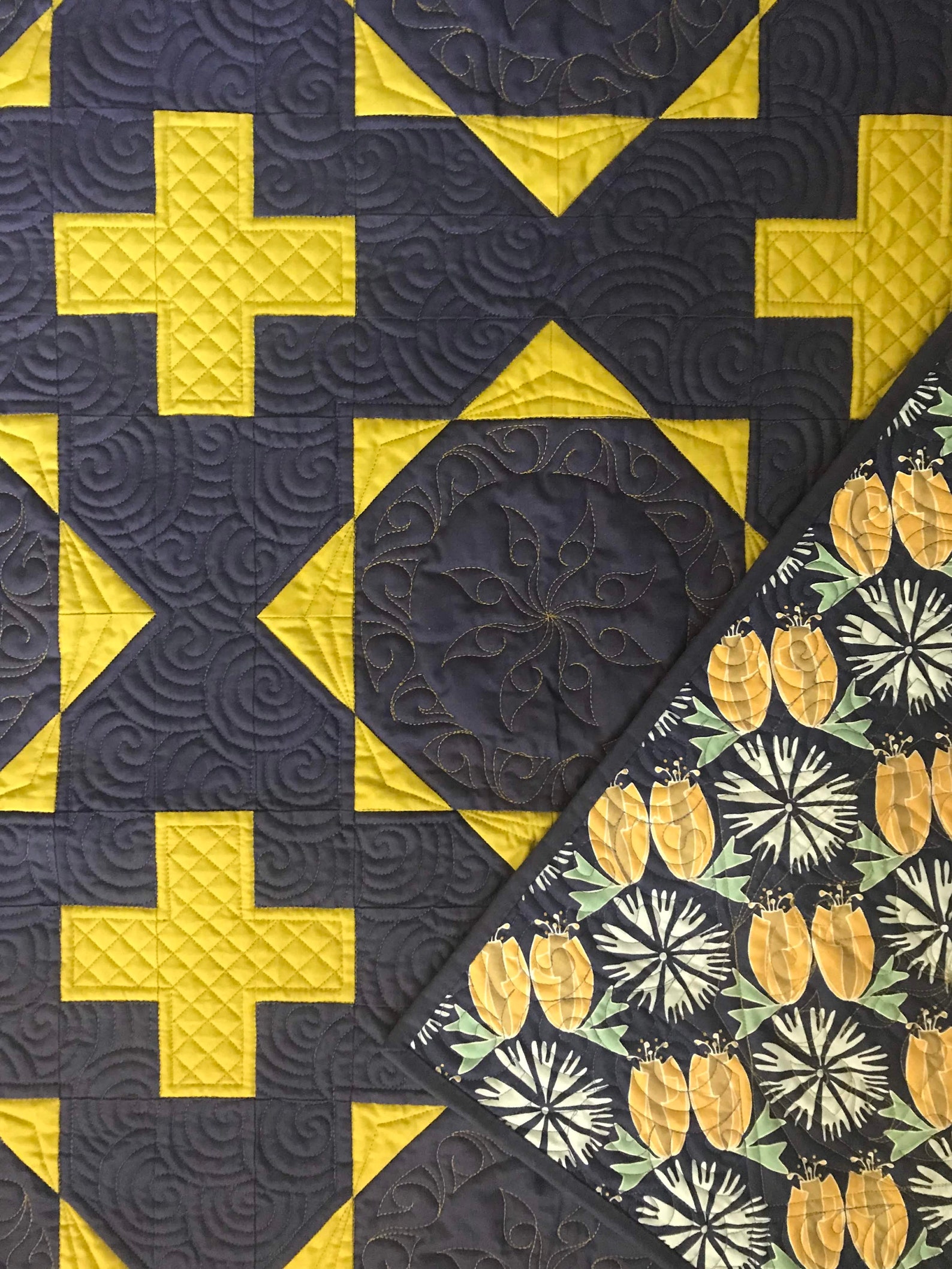 Ferris Wheel PDF PATTERN / Classic 2-color Quilt Pattern / Modern ...