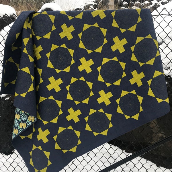 Two Color Quilt - Etsy