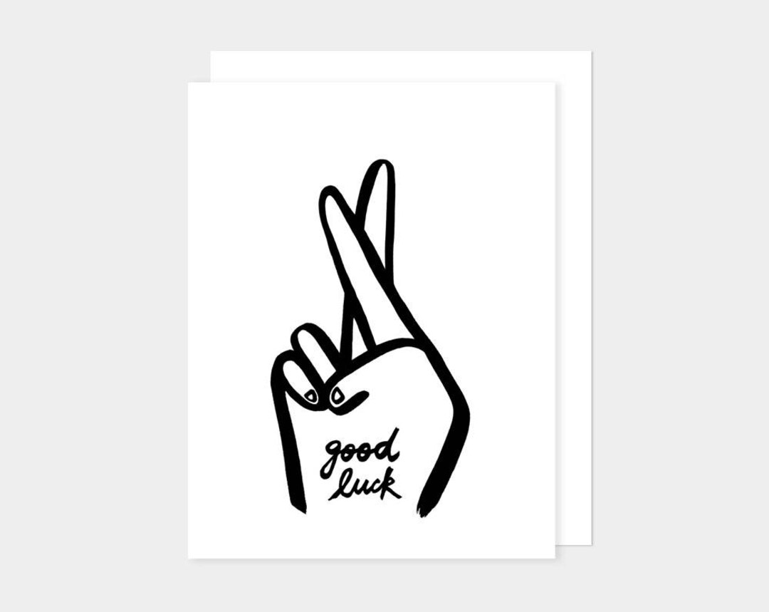 Good Luck Blank Card - Etsy