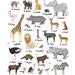 African Wildlife Alphabet Chart Art Print - Etsy Canada