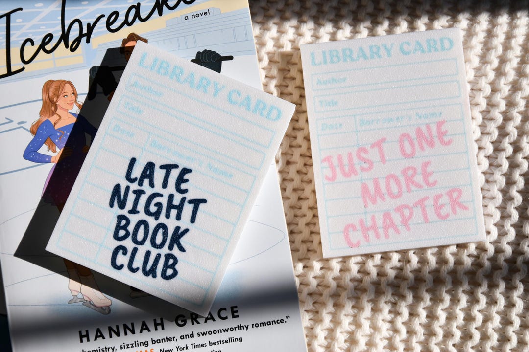 Bookshelf Sign- Gift for Book Lover Library Card Home Library Decor ...