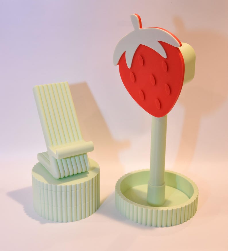 Strawberry Headphone Stand Pastel Cozy Gaming Desk Accessories, Girly ...