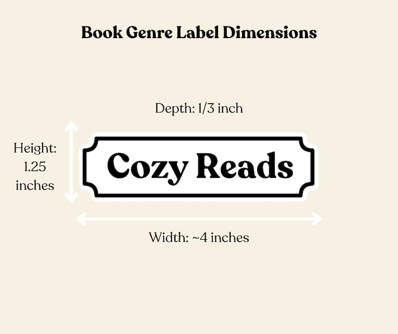 Gold Bookshelf Labels- Home Library Organization Bookshelf Sections ...