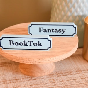 Fancy Bookshelf Labels- Home Library Organization Bookshelf Sections ...