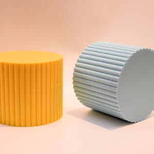 Fluted Jewelry Organizer Box- Pastel Swivel Stacked Ribbed Box Cute ...