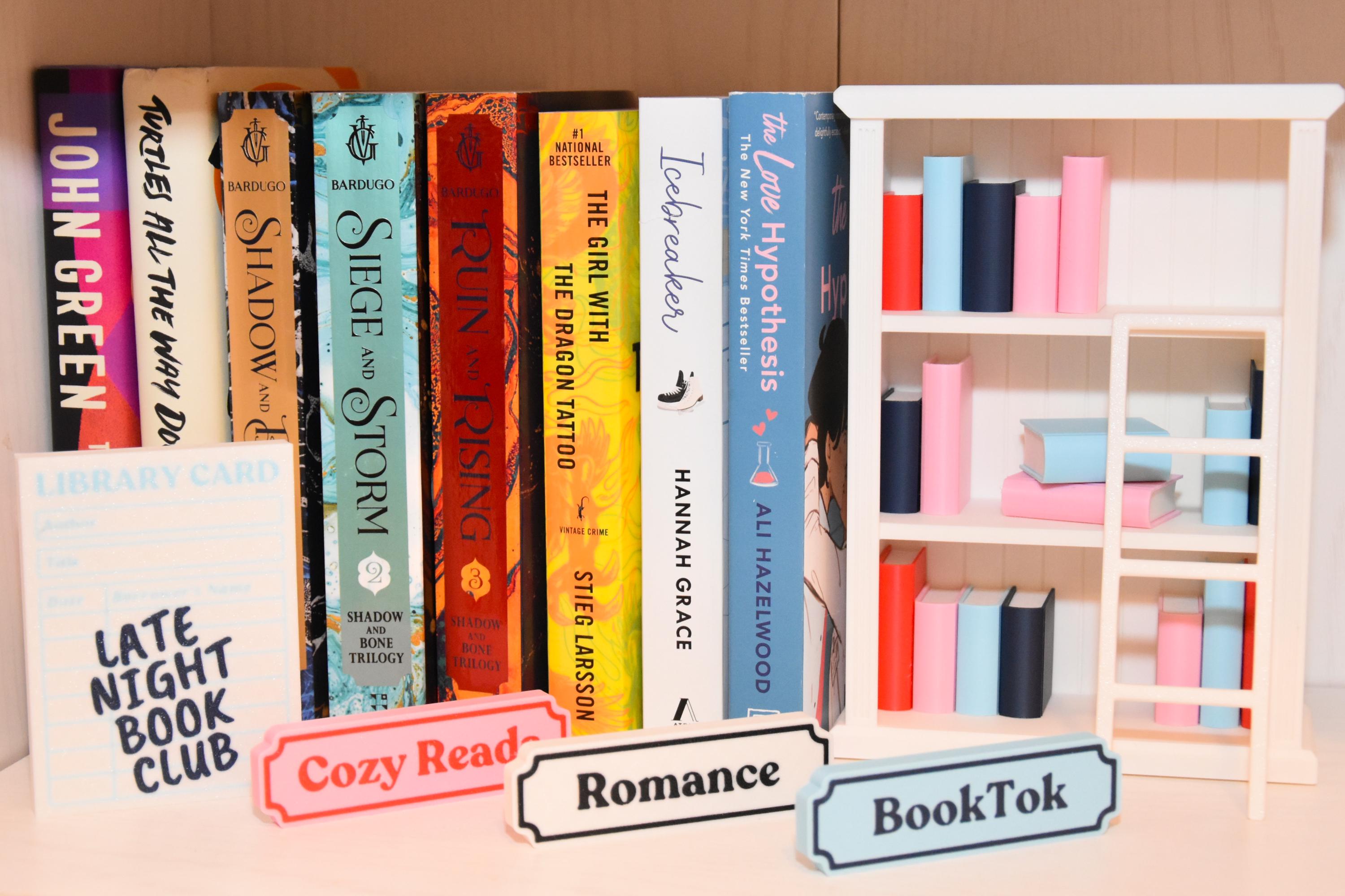 Bookshelf Labels- Library Organization Gift for Reader Bookshelf ...