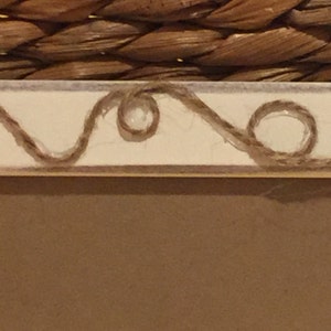 Vintage style photo frame curly twine photo frame cottage | Etsy