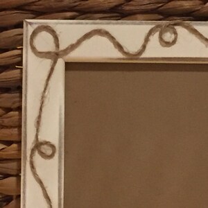 Vintage style photo frame curly twine photo frame cottage | Etsy