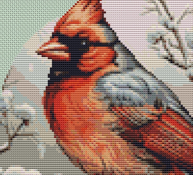 Cardinal Cross Stitch Pattern - Etsy