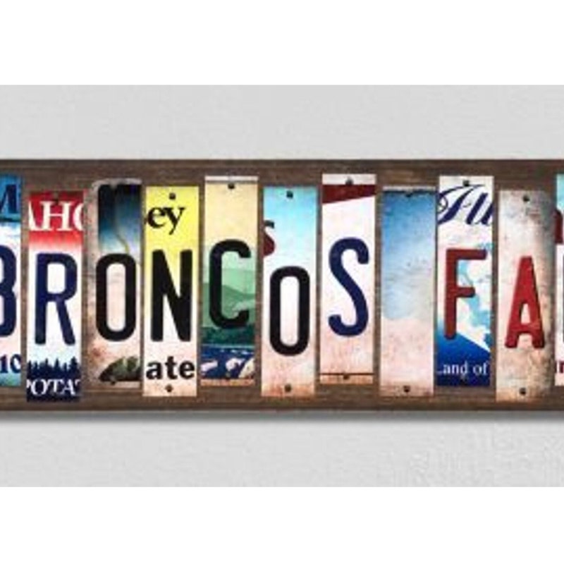 Denver Broncos Sign - Etsy
