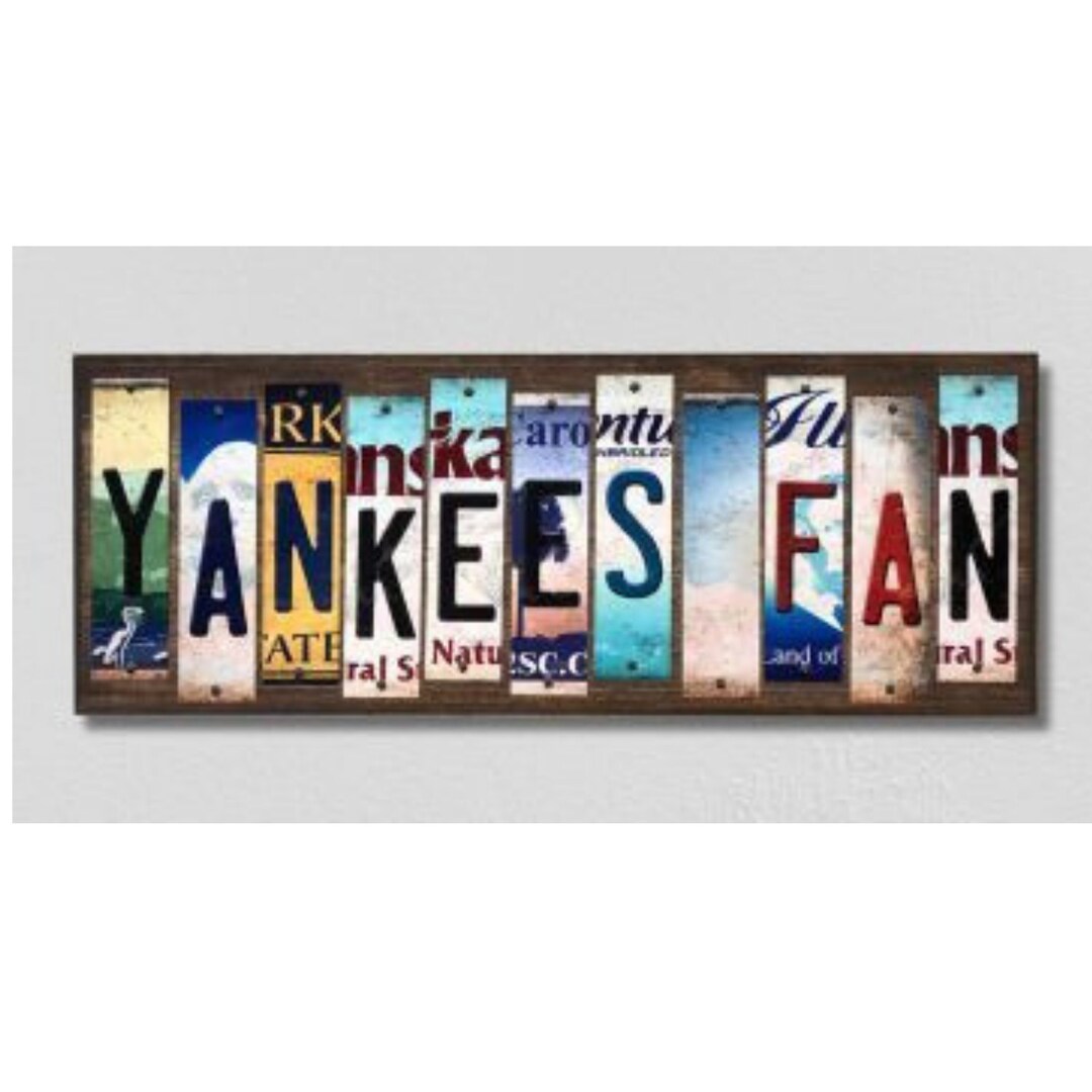 Handmade Personalized Baseball Sign, Custom Team Name Sign, With Metal ...