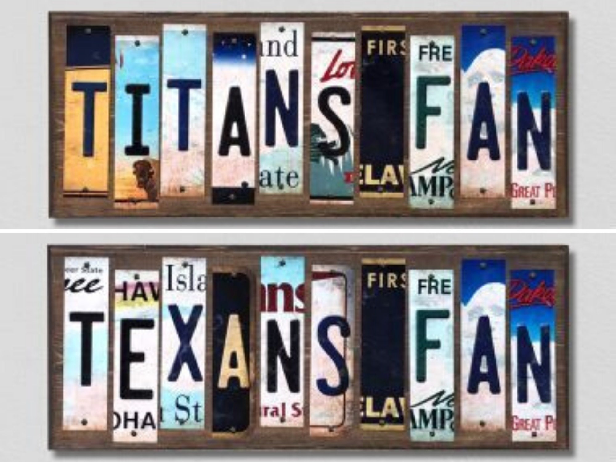 Indianapolis Colts Fan Handmade Wood Sign with Metal License | Etsy