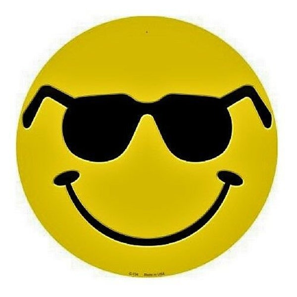 Smiley Face Metal Sign - Etsy